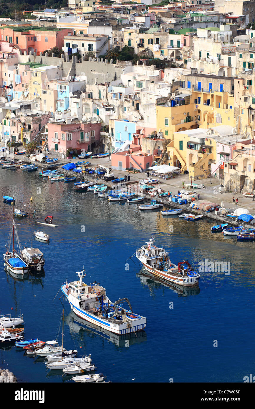 Italy, Campania, Procida, Marina di Corricella Stock Photo - Alamy