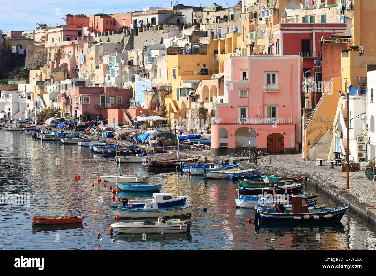 Italy, Campania, Procida, Marina di Corricella Stock Photo - Alamy