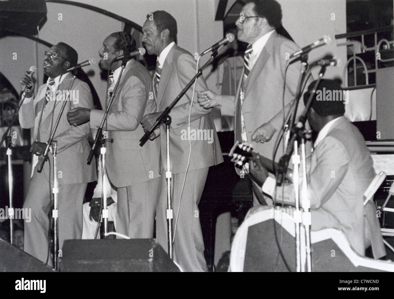 THE DIXIE HUMMINGBIRDS US Gospel group founded in 1928, here about 1980 ...