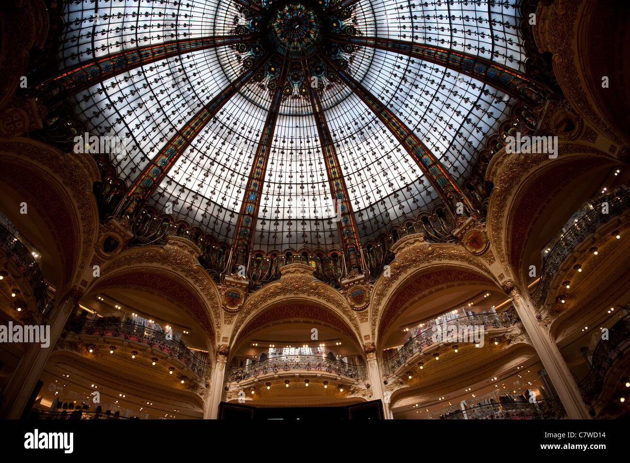 Galeries Lafayette department store, Paris France Stock Photo - Alamy