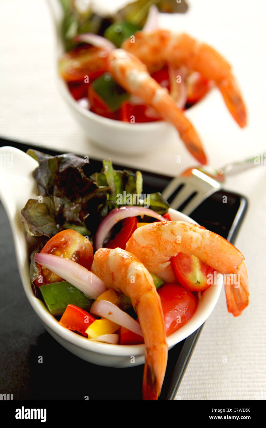Prawn with fork hi-res stock photography and images - Alamy