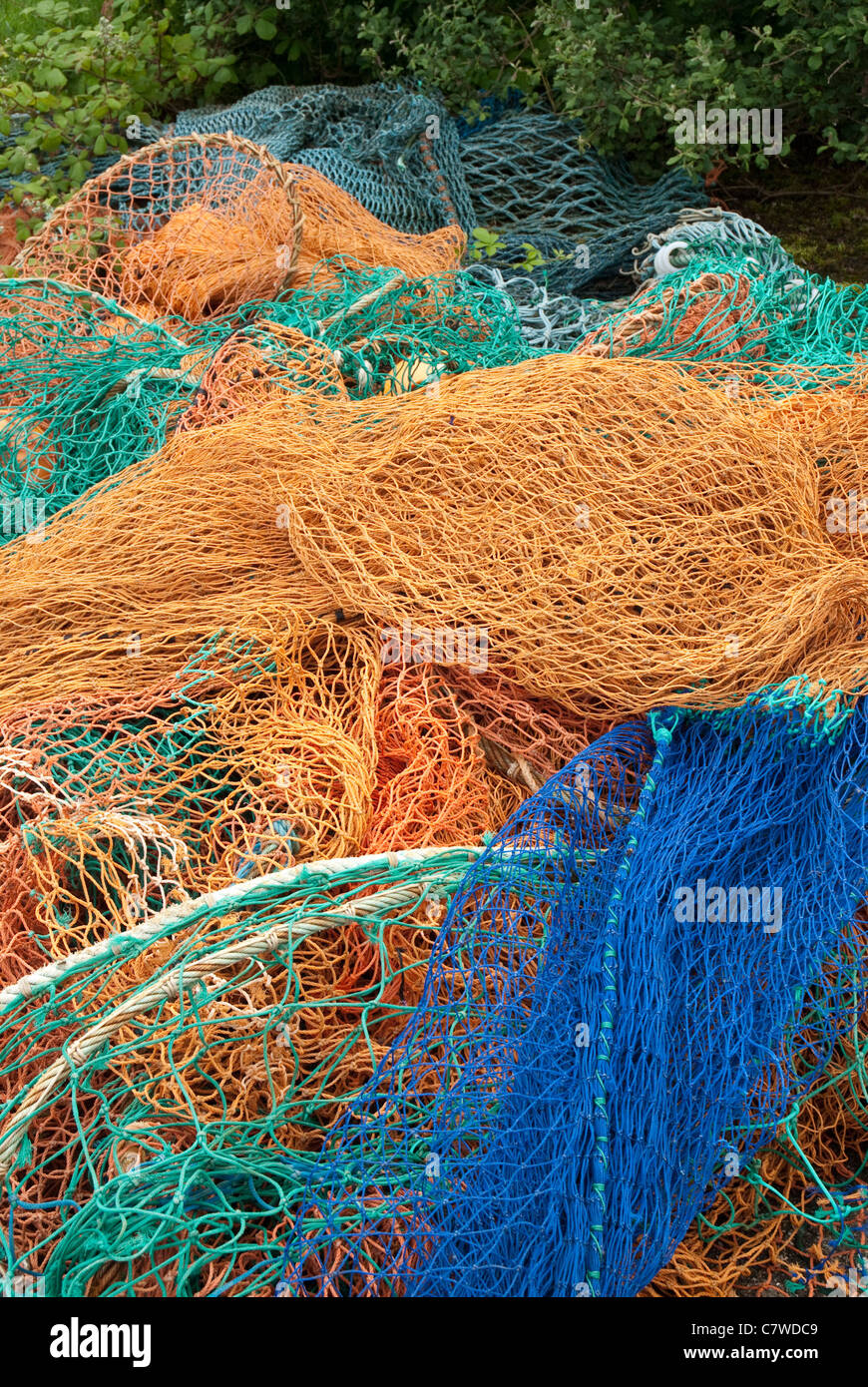 Pile of Fishing Nets Stock Photo - Alamy