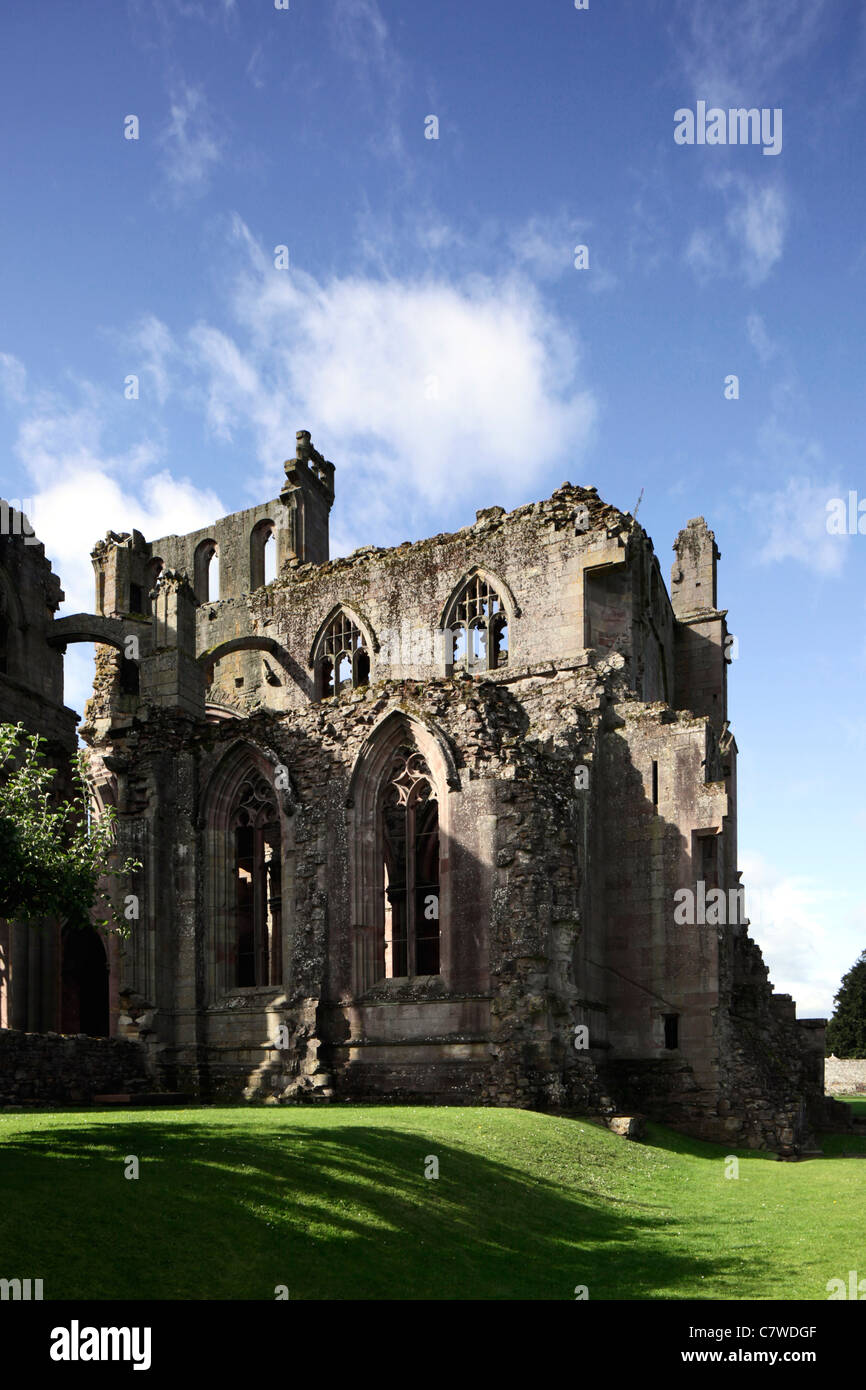 Melrose Abbey in the Scottish Borders Stock Photo - Alamy