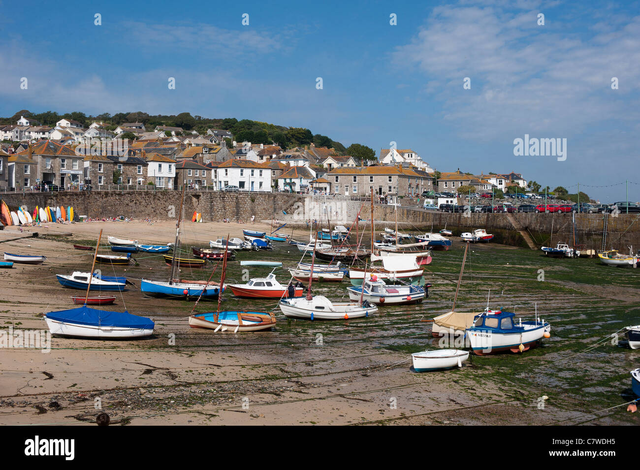 Mousehole, a small village and fishing port in Cornwall, South West ...