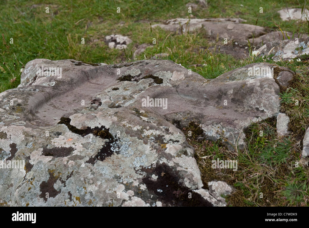 St Columba's Footprints, Southend, Argyll Stock Photo - Alamy