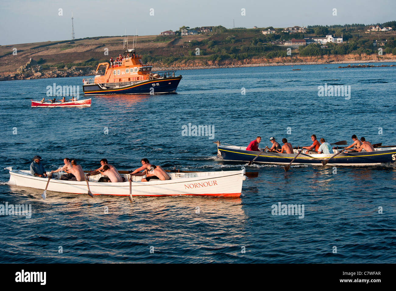 Gig boat in cornwall hi-res stock photography and images - Alamy