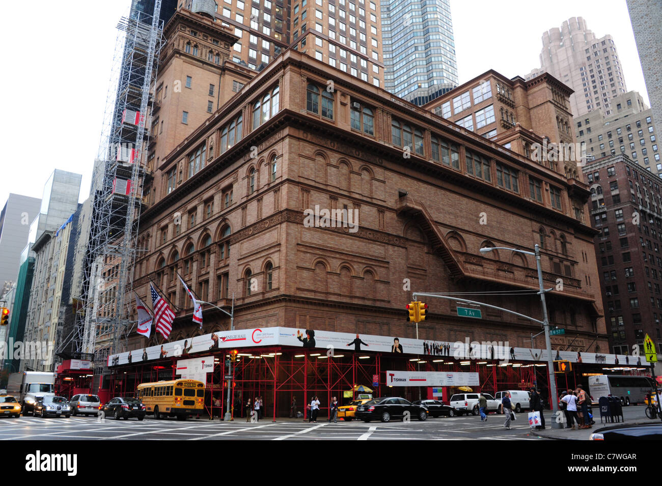 Flags american stars stripes fixed attached wall 57th street hi-res ...