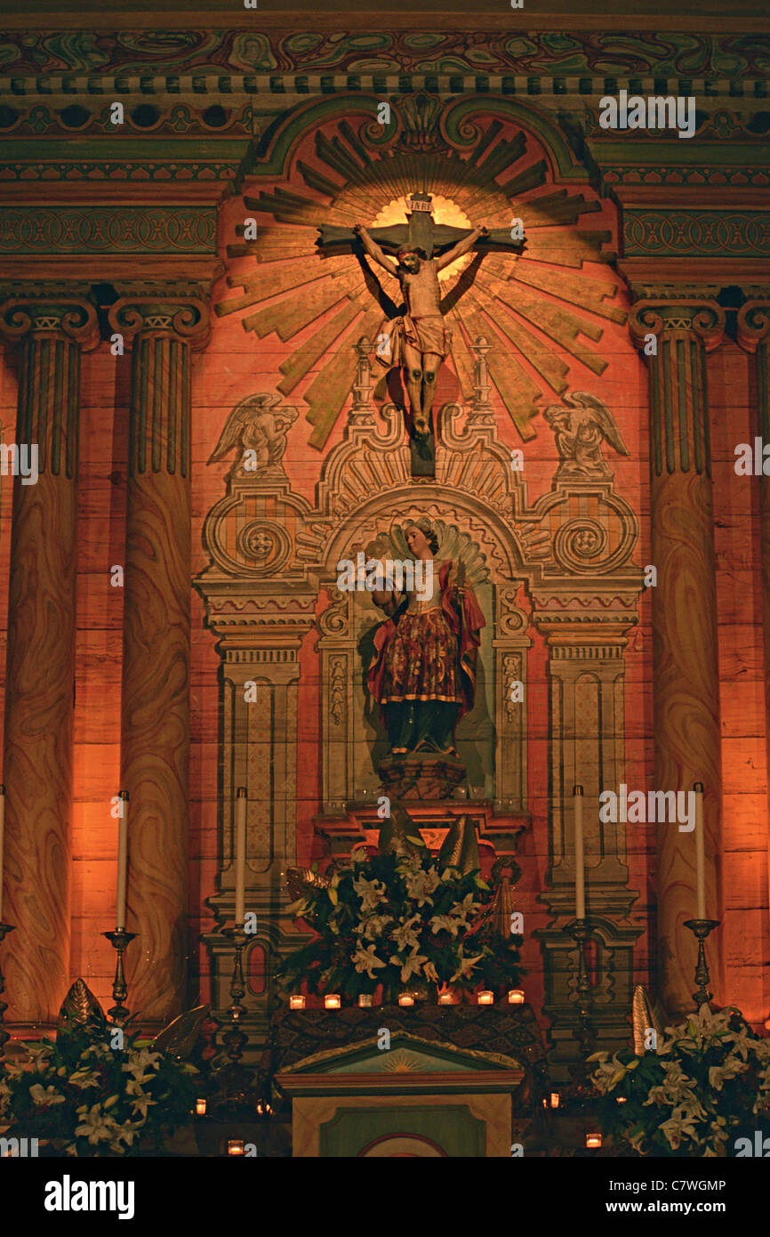 Mission Santa Barbara Altar, Santa Barbara, California Stock Photo - Alamy
