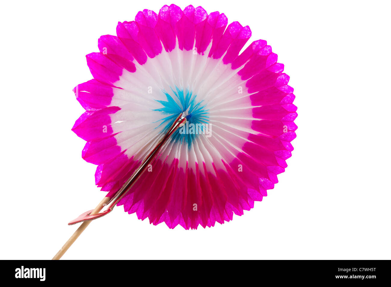 Colorful paper ice decoration isolated over white background Stock ...