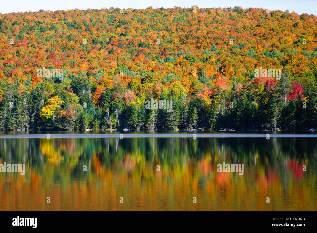 Pond of Safety in Randolph, New Hampshire USA during the autumn months ...