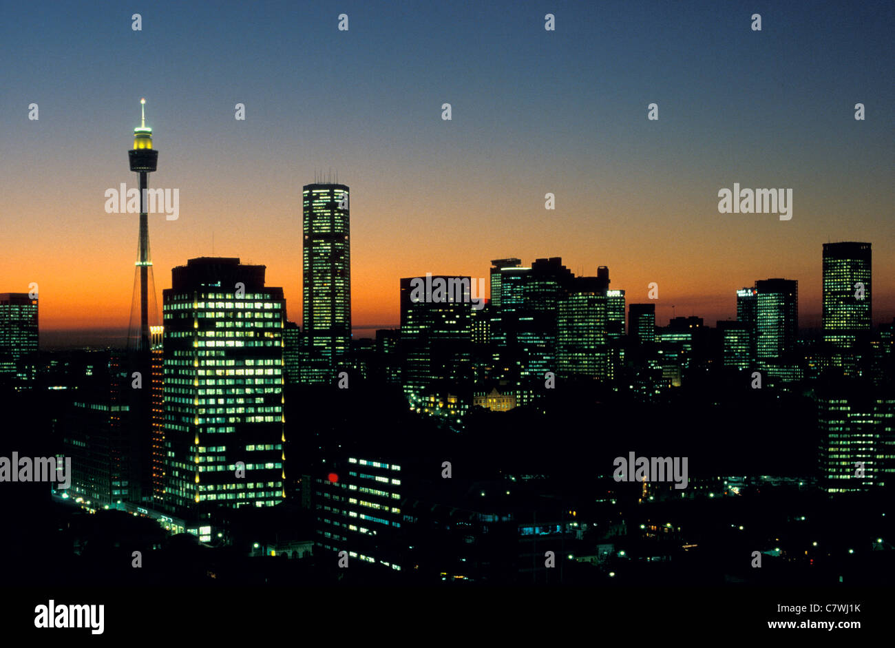 Sydney, Australia, cityscape at dusk Stock Photo - Alamy