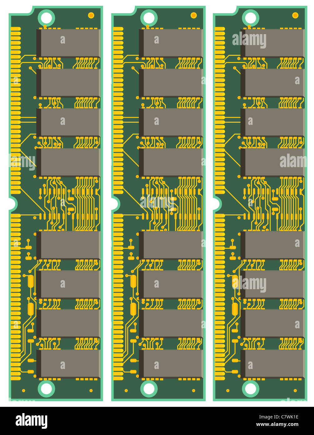 Set of Computer RAM Cards Stock Photo - Alamy