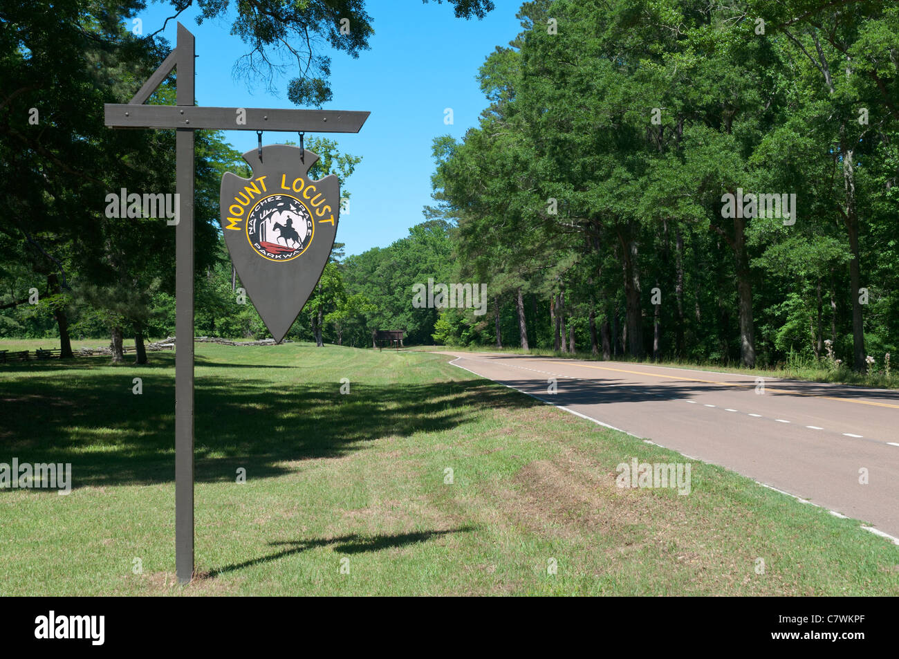 Mississippi, Natchez Trace Parkway, Mount Locust historic inn built ...