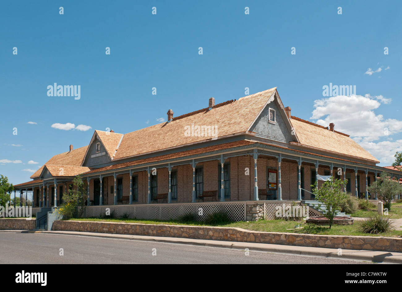 Texas, Fort Stockton, Annie Riggs Memorial Museum, originally a 1900 ...