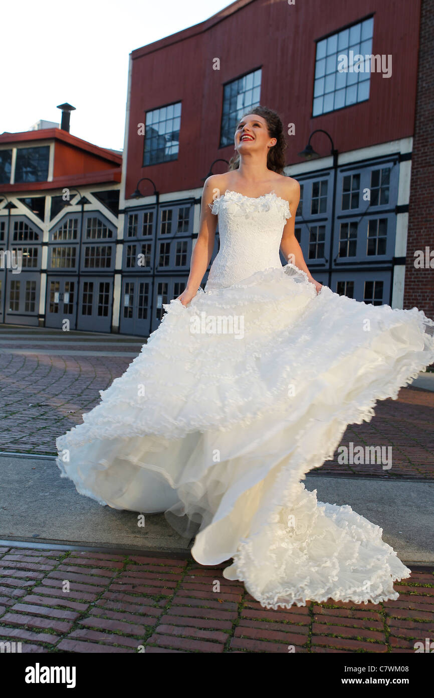 bride in a wedding dress Stock Photo - Alamy