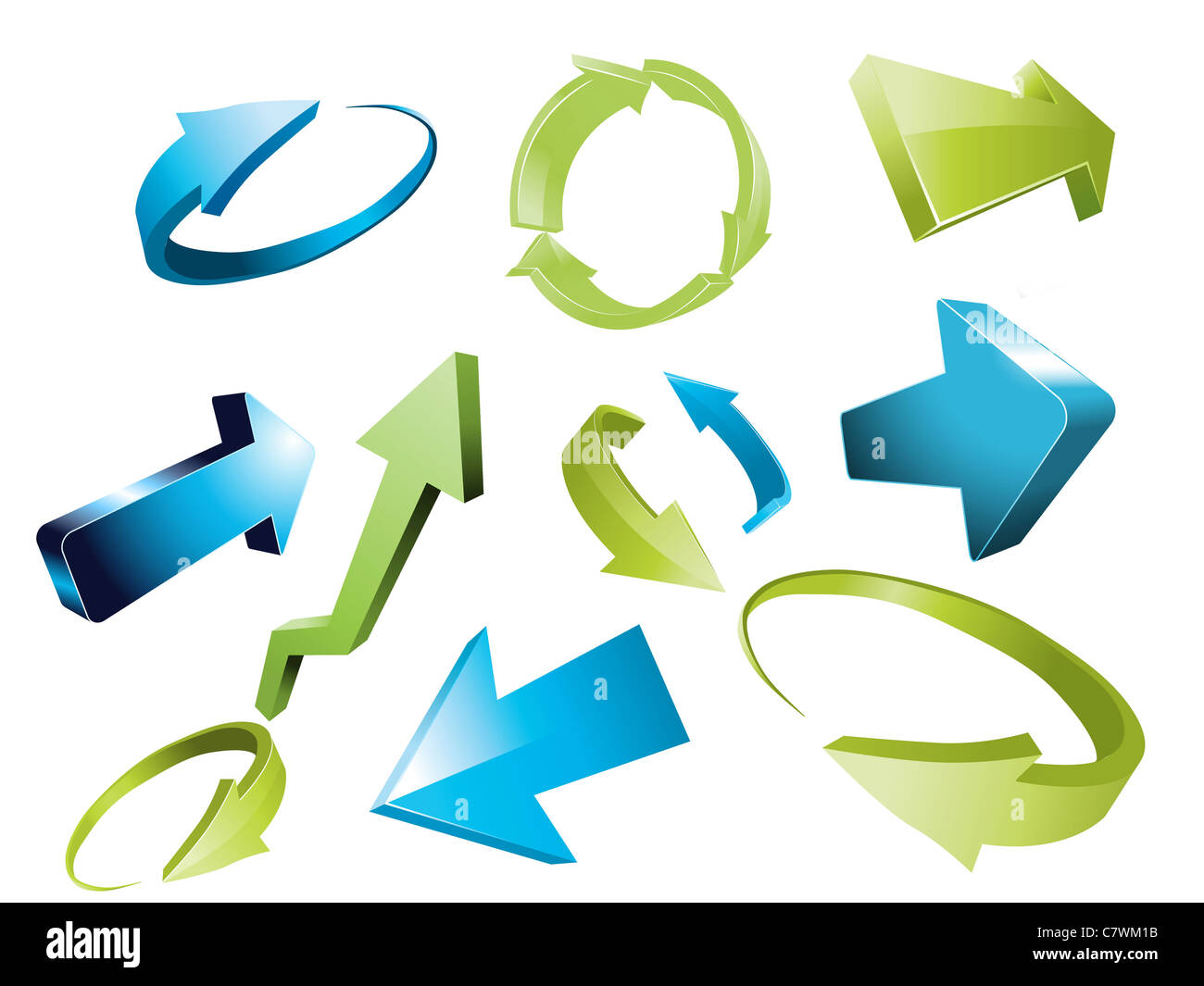 3d arrow sketchy design elements set hi-res stock photography and ...