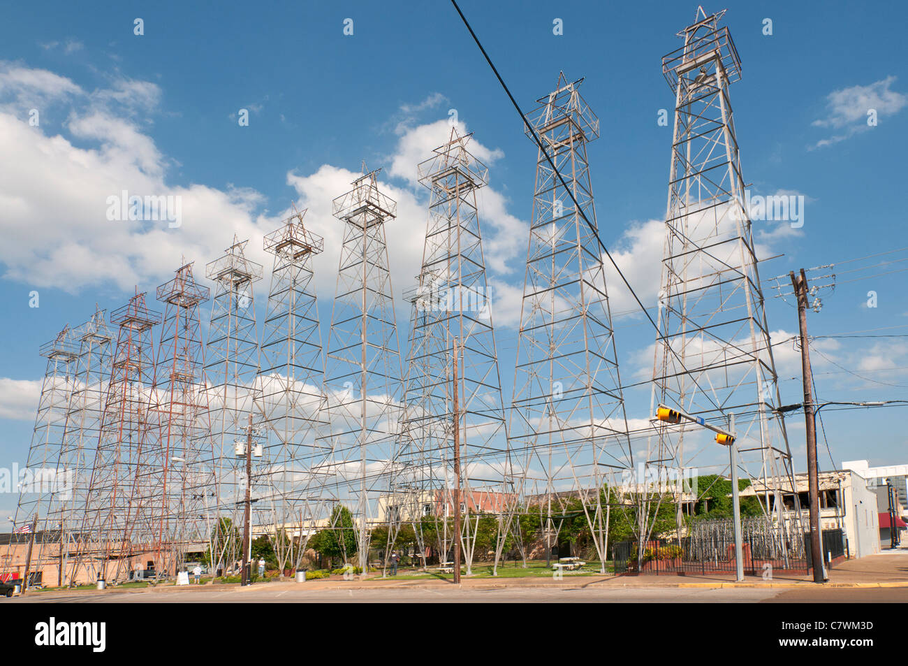 Historical oil derricks hi-res stock photography and images - Alamy