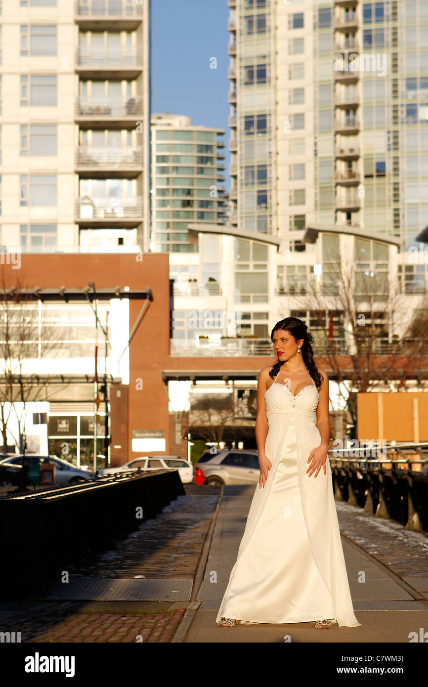 bride in a wedding dress Stock Photo - Alamy