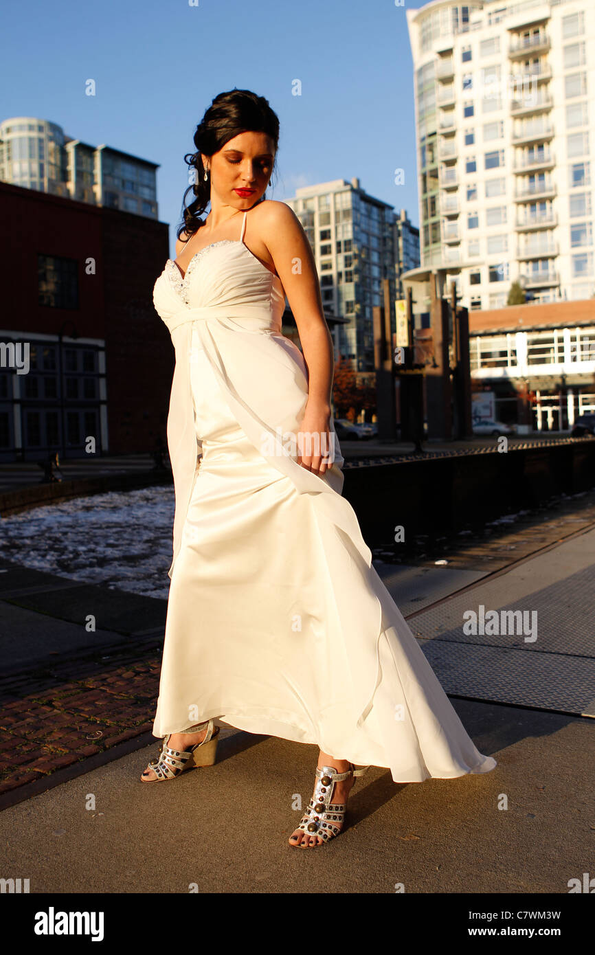 Model of wedding dress modeling hi-res stock photography and images - Alamy