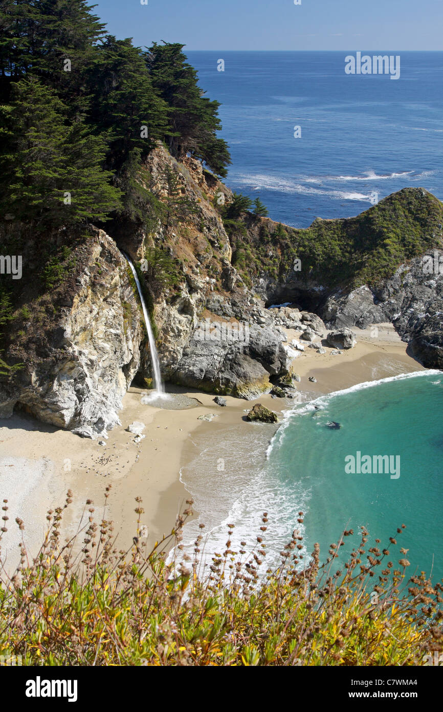 McWay Falls in California's Big Sur is an 80 foot tidefall that flows ...