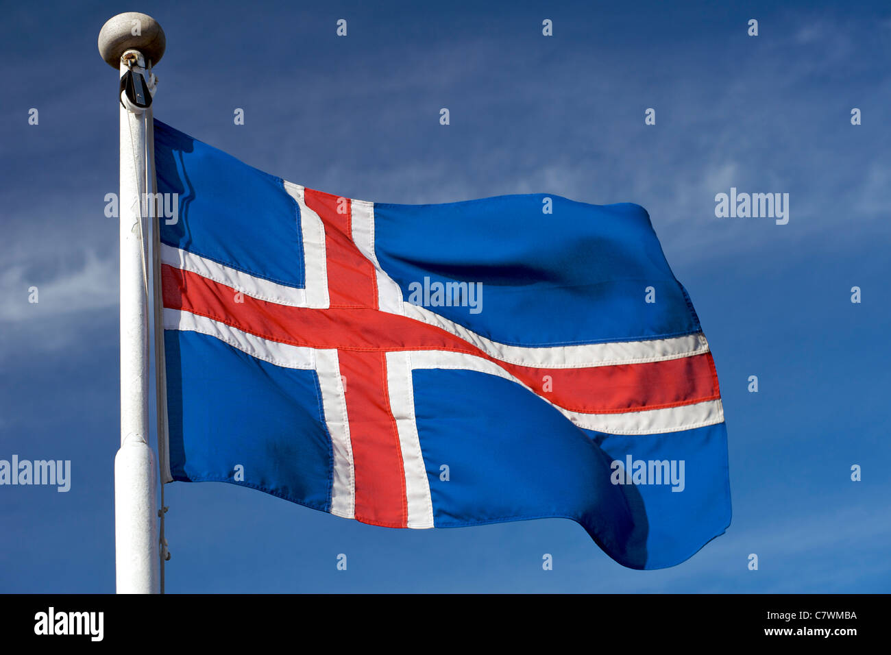 Iceland flag hi-res stock photography and images - Alamy