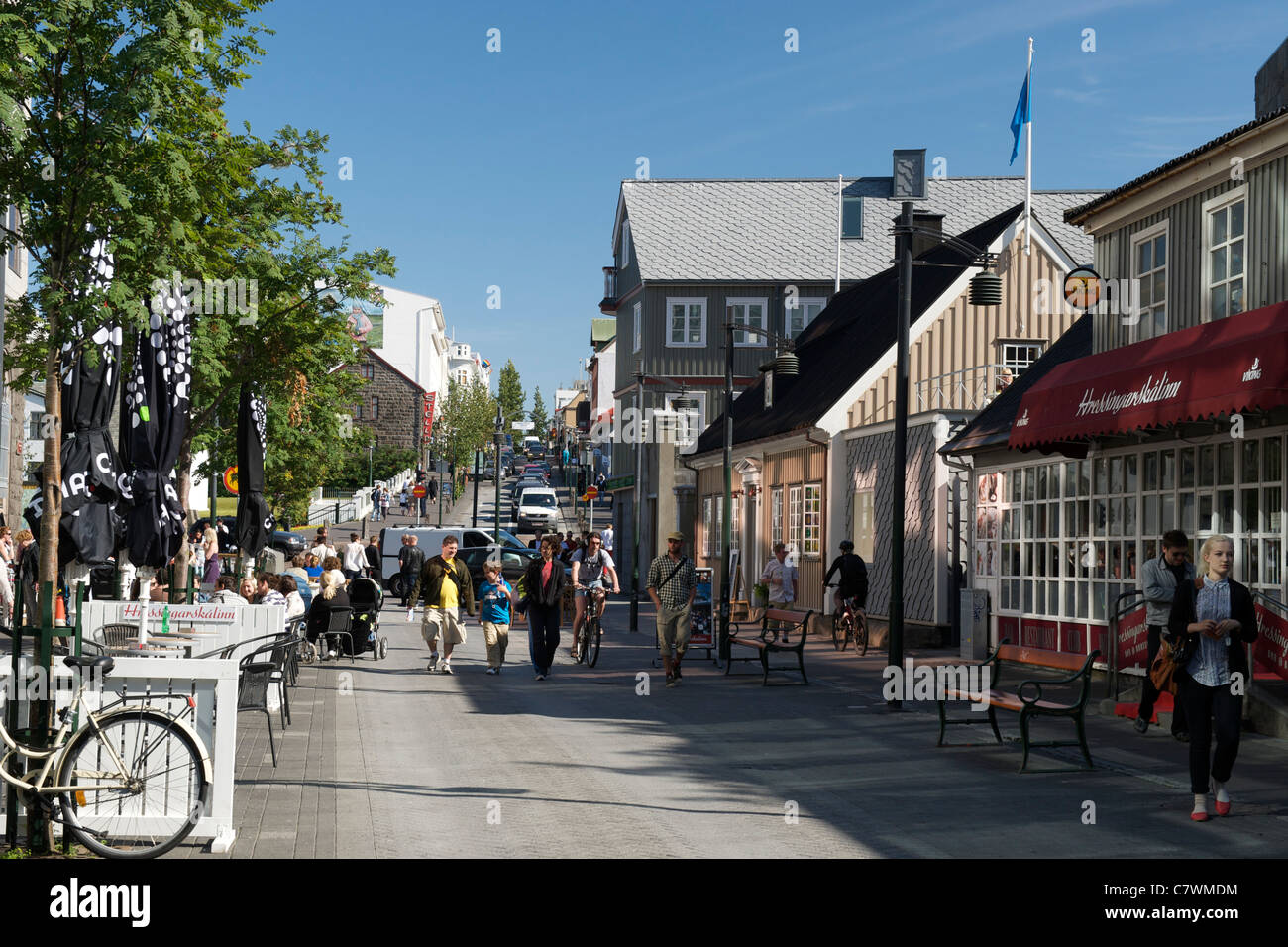 Shopping street in reykjavik hi-res stock photography and images - Alamy