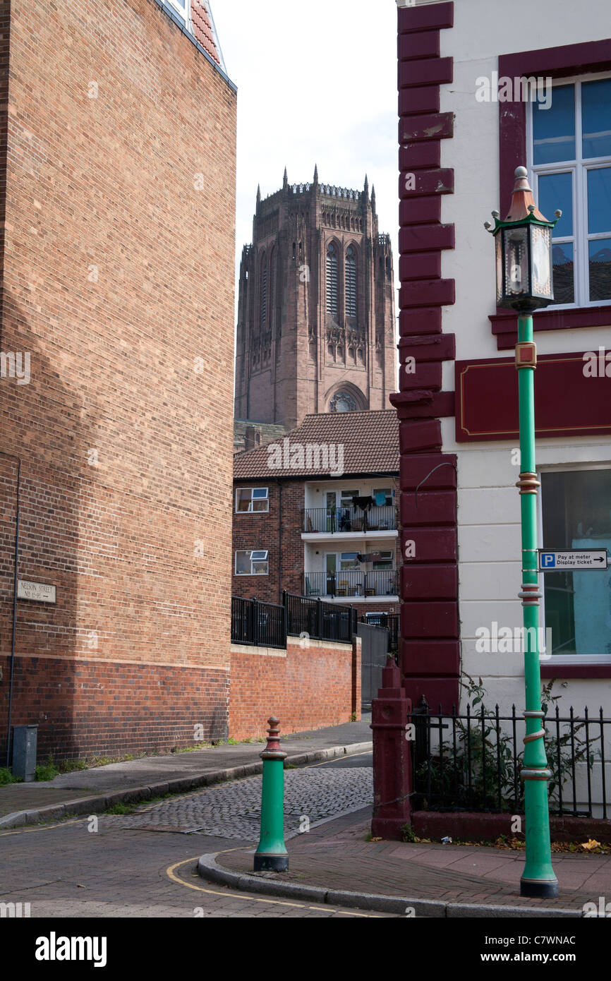 Liverpool Cathedral from St James Mount St James Park and Cemetery ...