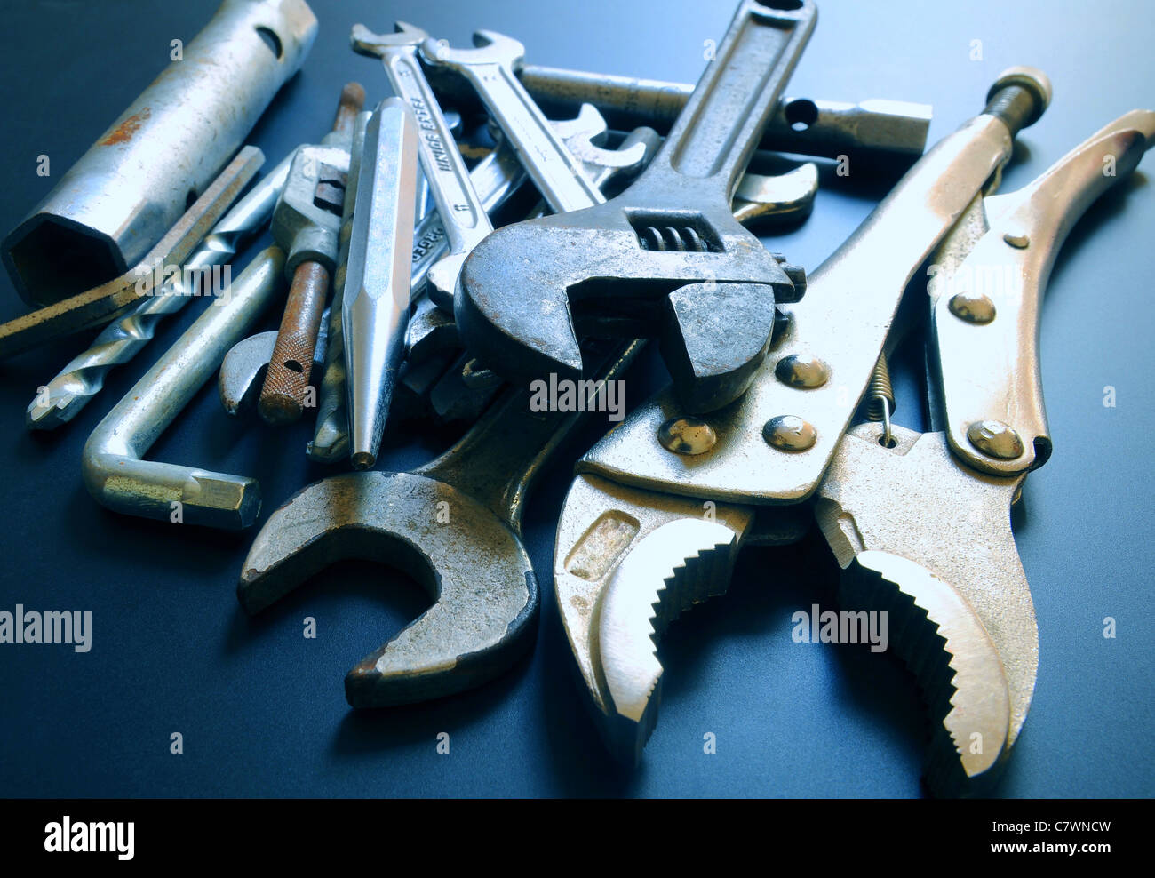 Used do it yourself tools Stock Photo - Alamy
