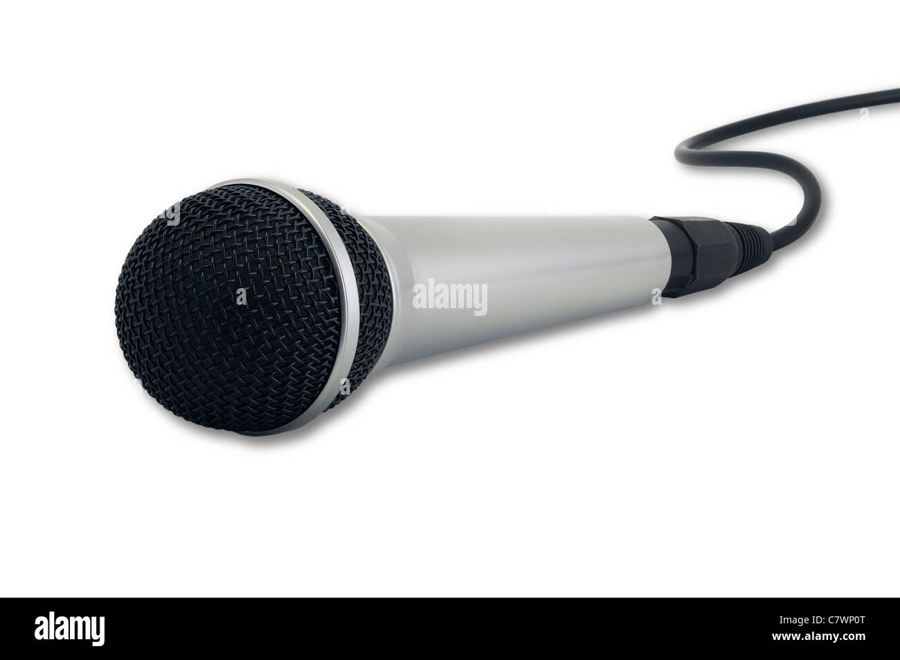 Hand microphone cable Cut Out Stock Images & Pictures - Alamy