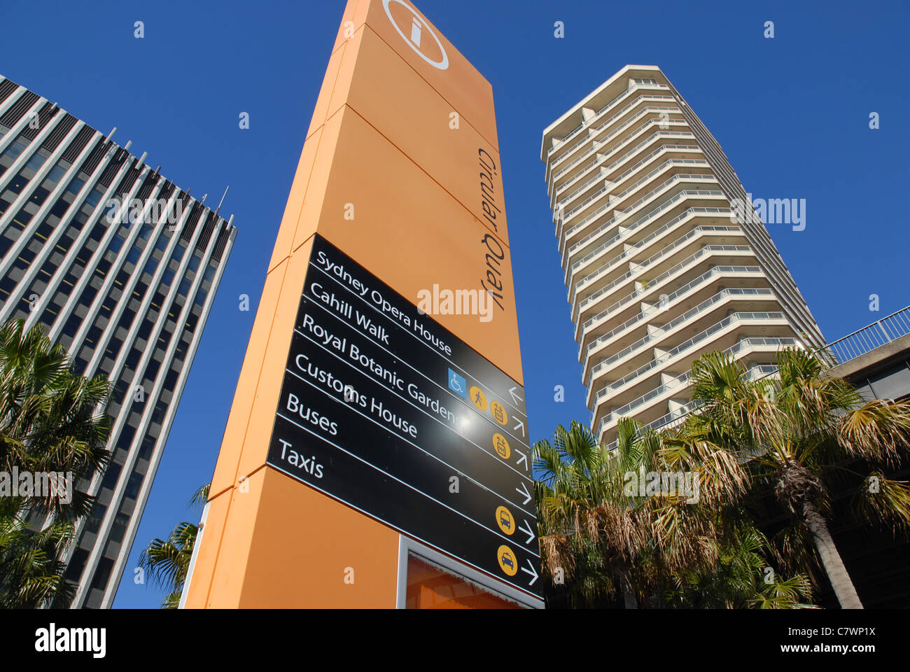 Circular Quay information sign board, Circular Quay, Sydney, NSW ...