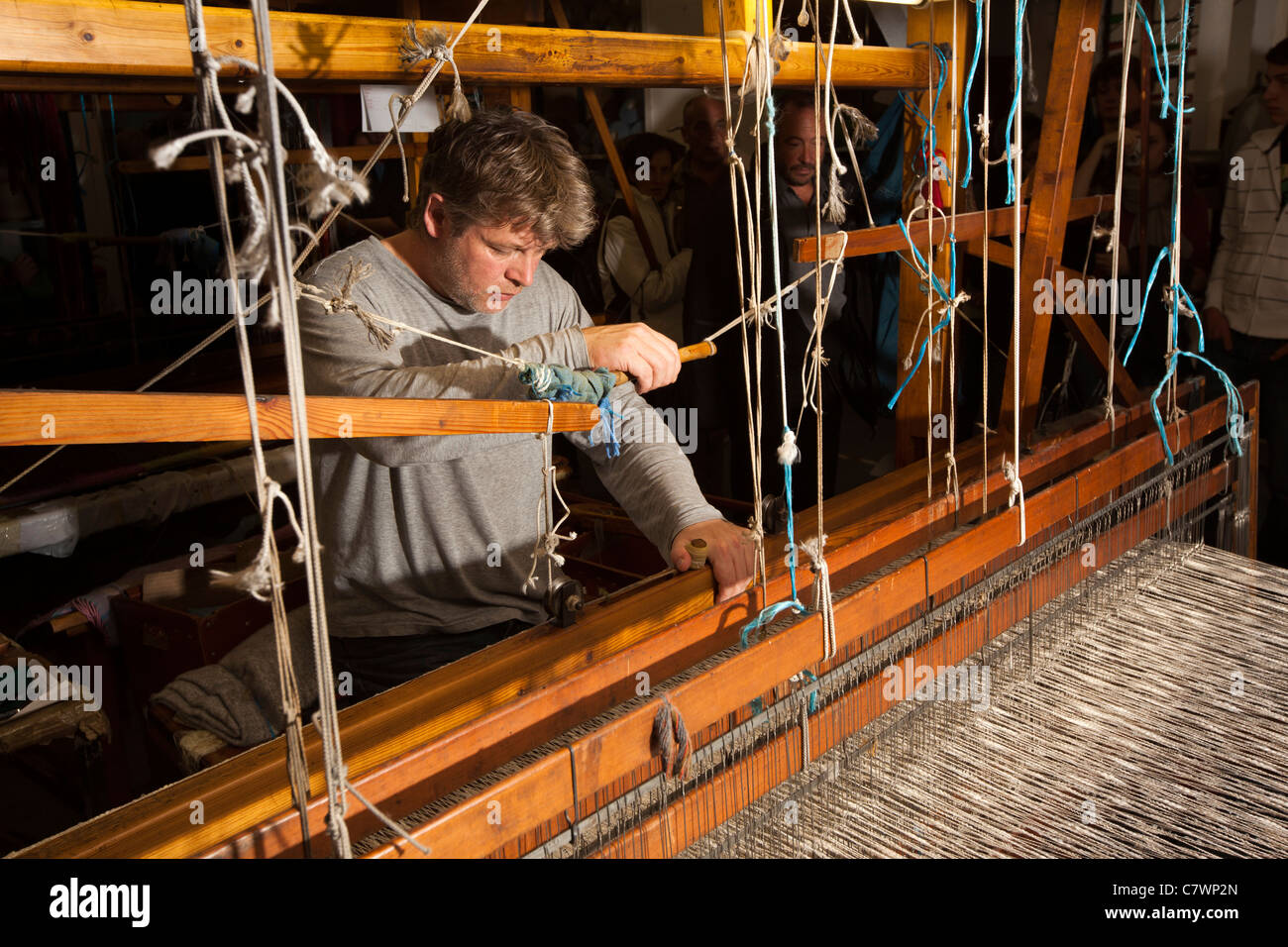 Historic weaving loom High Resolution Stock Photography and Images - Alamy