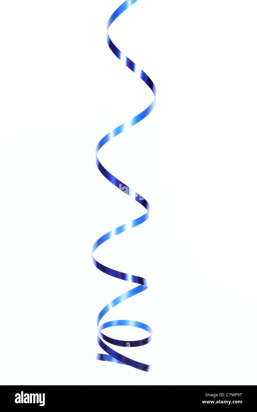 blue ribbon, photo on the white background Stock Photo - Alamy