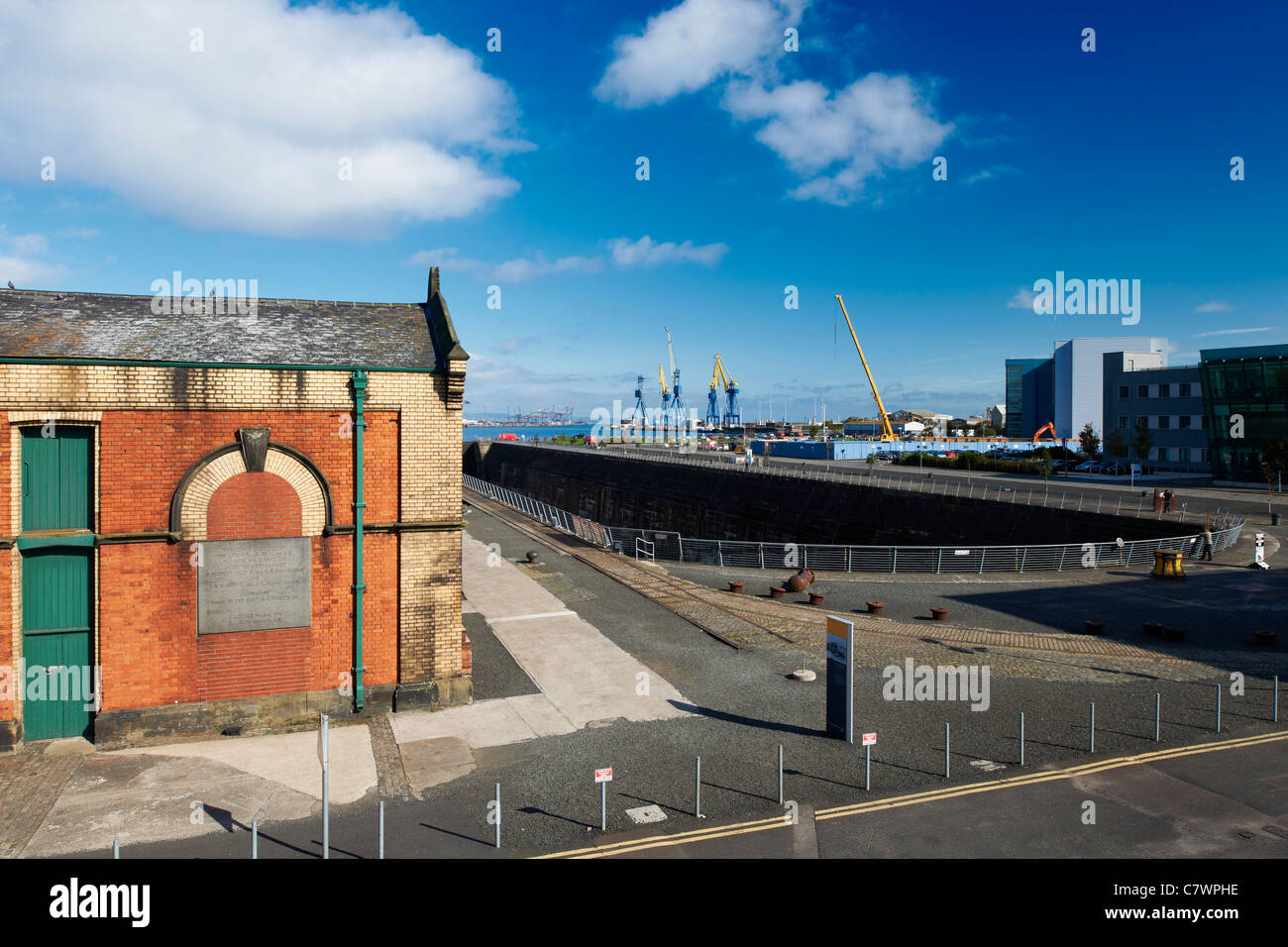 Thompson Gravine Dock and pump house which was used for fitting out ...