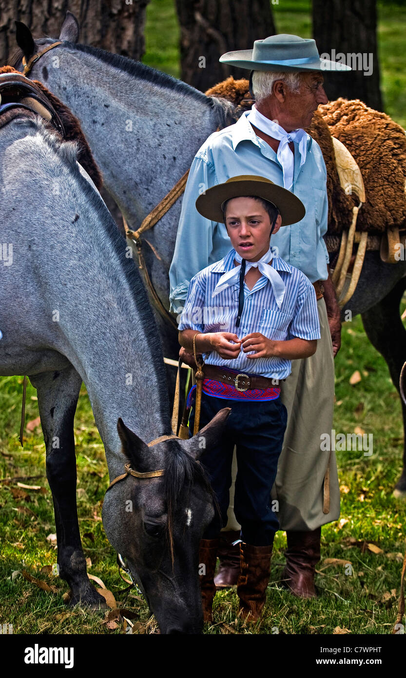 Participant in the annual festival "Patria Gaucha" in Tacuarembo ...