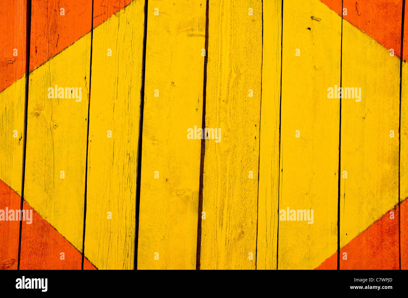 yellow and red painted boards background Stock Photo - Alamy