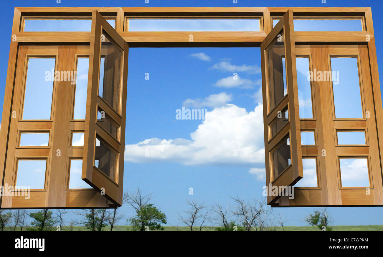 Double doors open hi-res stock photography and images - Alamy