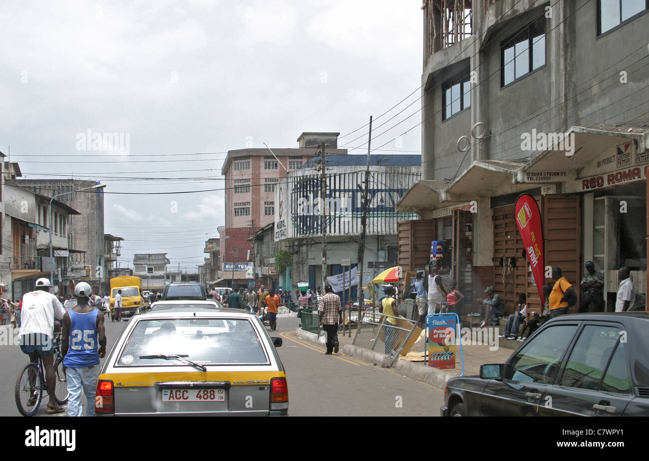 Freetown downtown Sierra Leone Stock Photo - Alamy