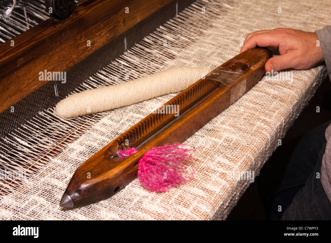 Historic weaving loom High Resolution Stock Photography and Images - Alamy