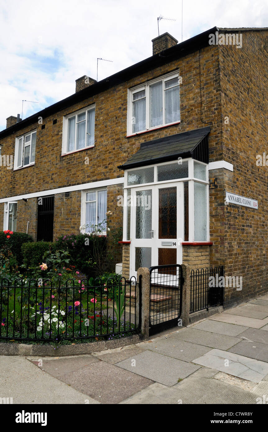 House on the Lansbury Estate Poplar Tower Hamlets East London England ...