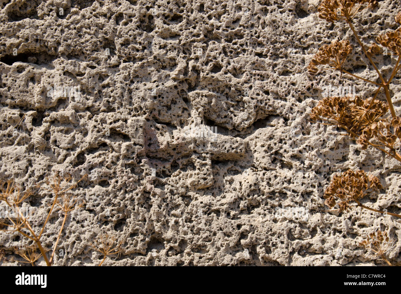 ancient swastika symbol in the rock face in the necropolis at Stock ...