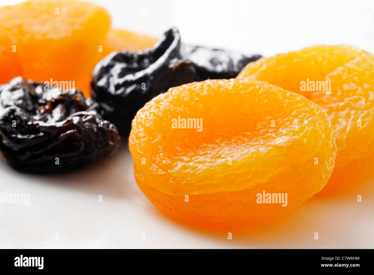 Dried fruit on white hi-res stock photography and images - Alamy