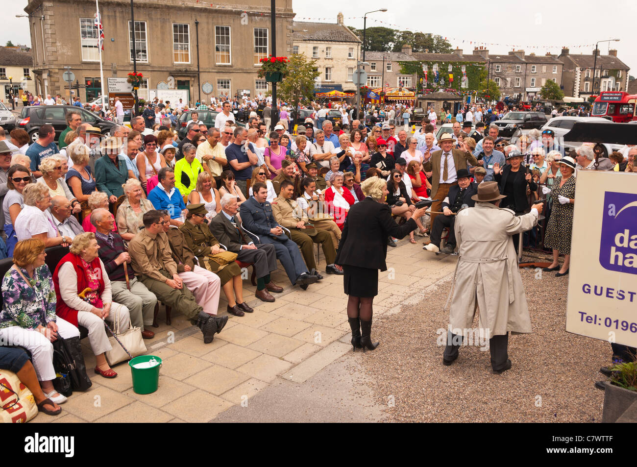 A Dad's Army reenactment at the 1940's weekend at Leyburn in North ...