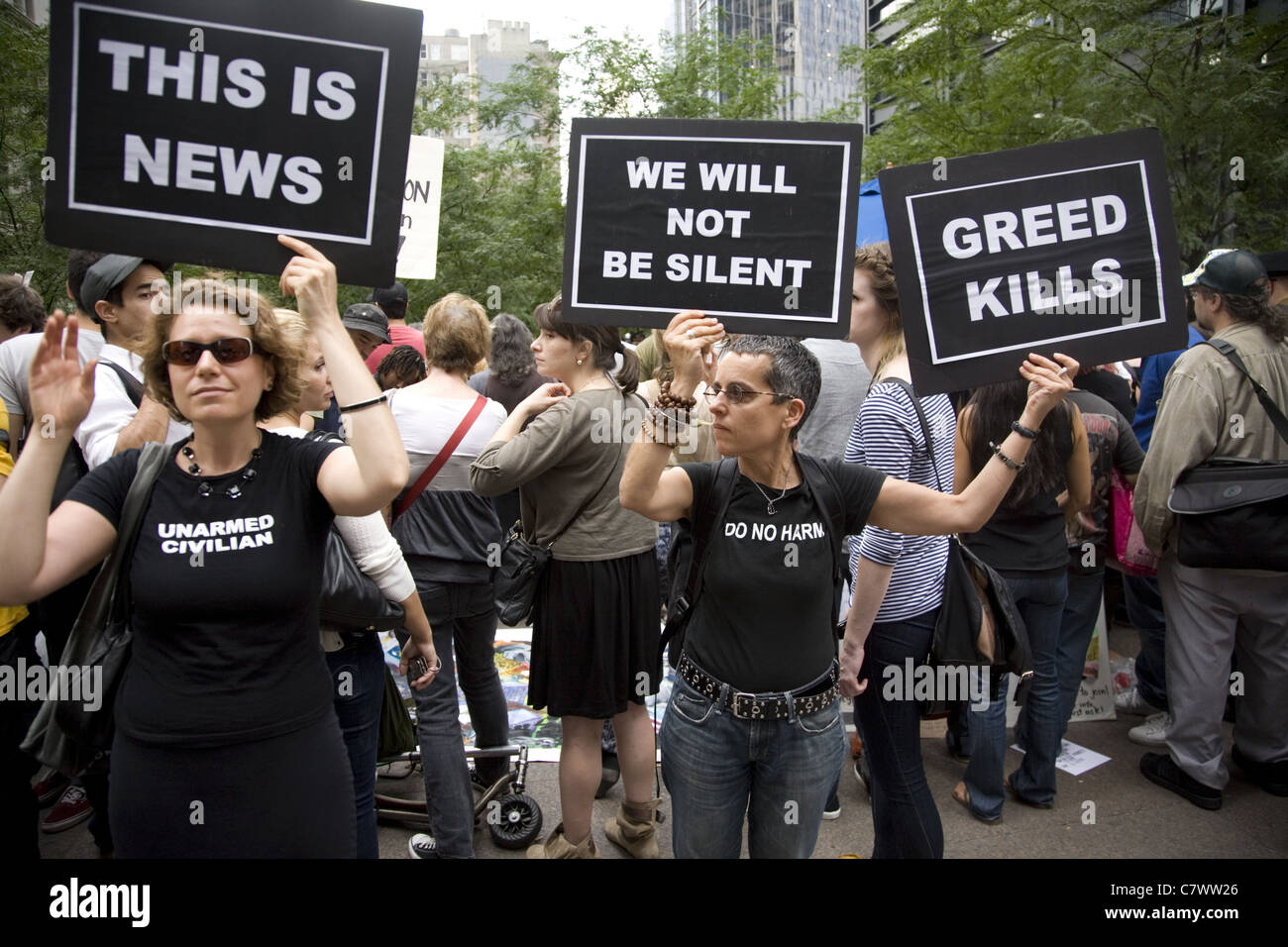 Occupy Wall Street: a leaderless movement tired of the the greed and ...