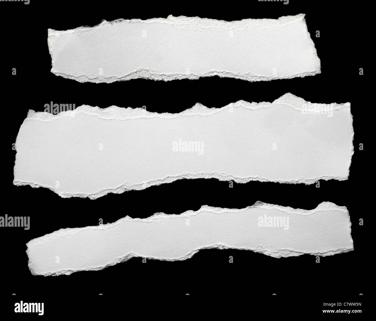 collection of various ripped pieces of paper Stock Photo - Alamy