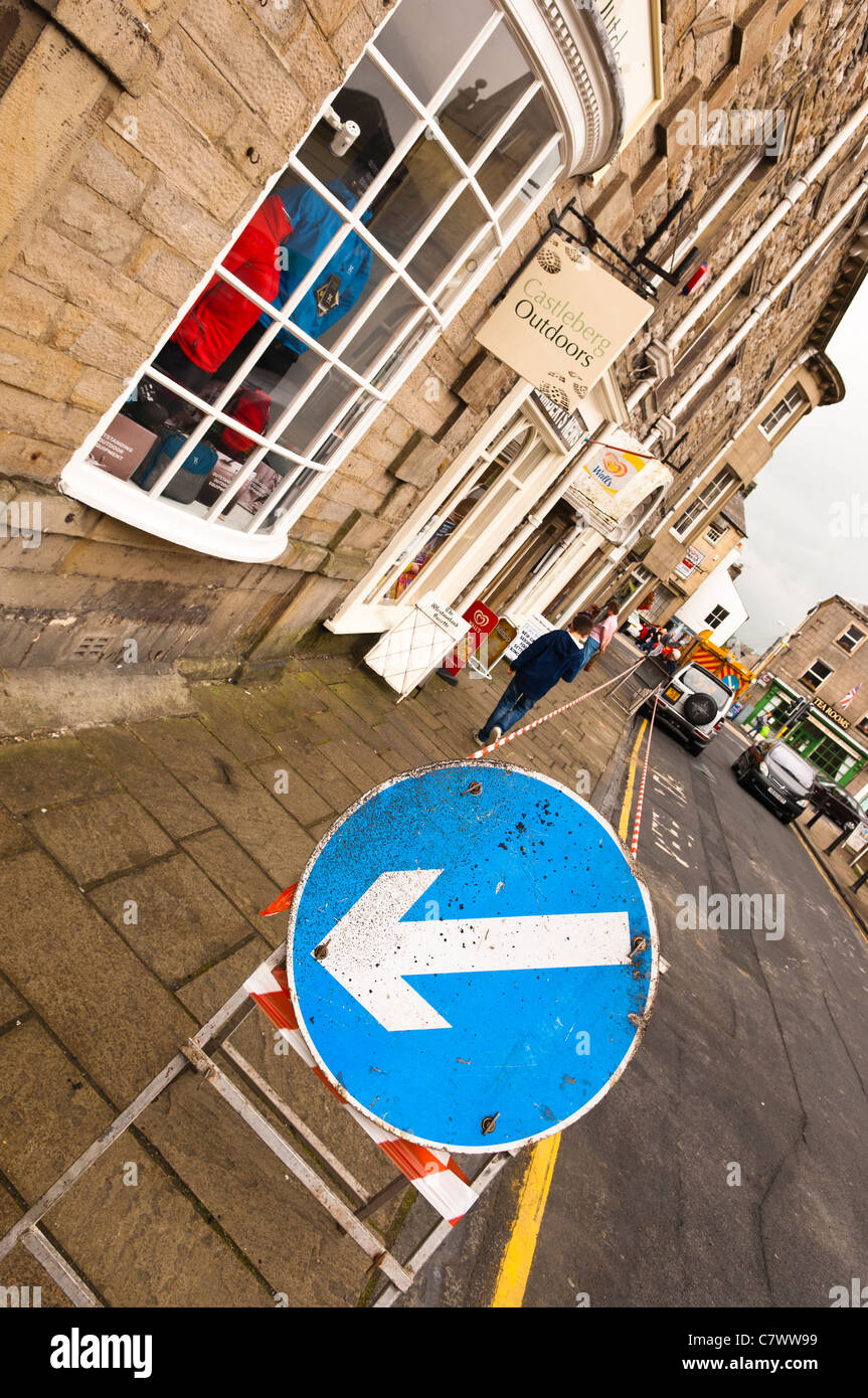 Keep left road sign on hi-res stock photography and images - Alamy