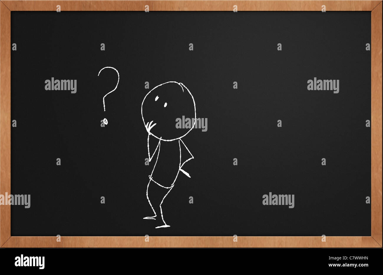 Thinking man question mark hi-res stock photography and images - Alamy