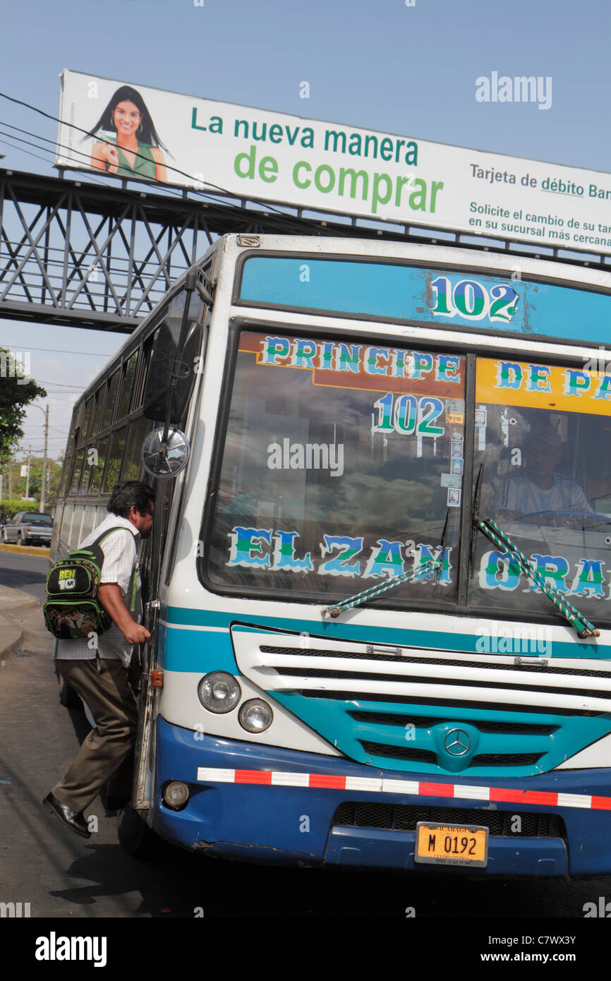 Managua Nicaragua,Central America,Pista Juan Pablo II,street scene ...