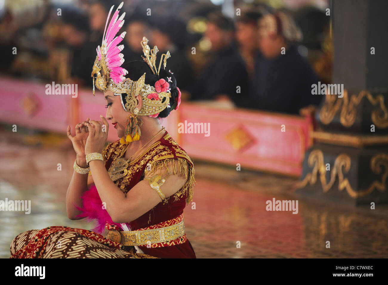 Dancer at gamelan performance inside Kraton (Palace of Sultans ...