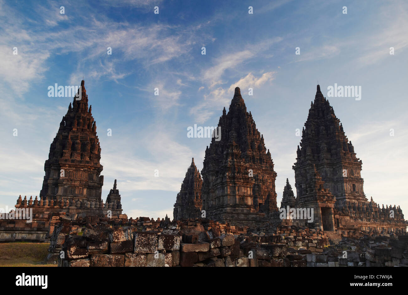 Temples at Prambanan complex, Java, Indonesia Stock Photo - Alamy