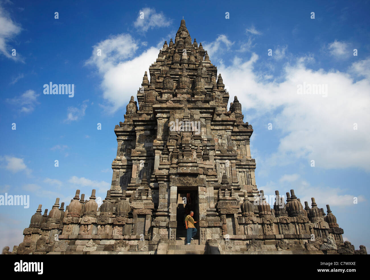 Vishnu Temple at Prambanan complex (UNESCO World Heritage Site), Java ...